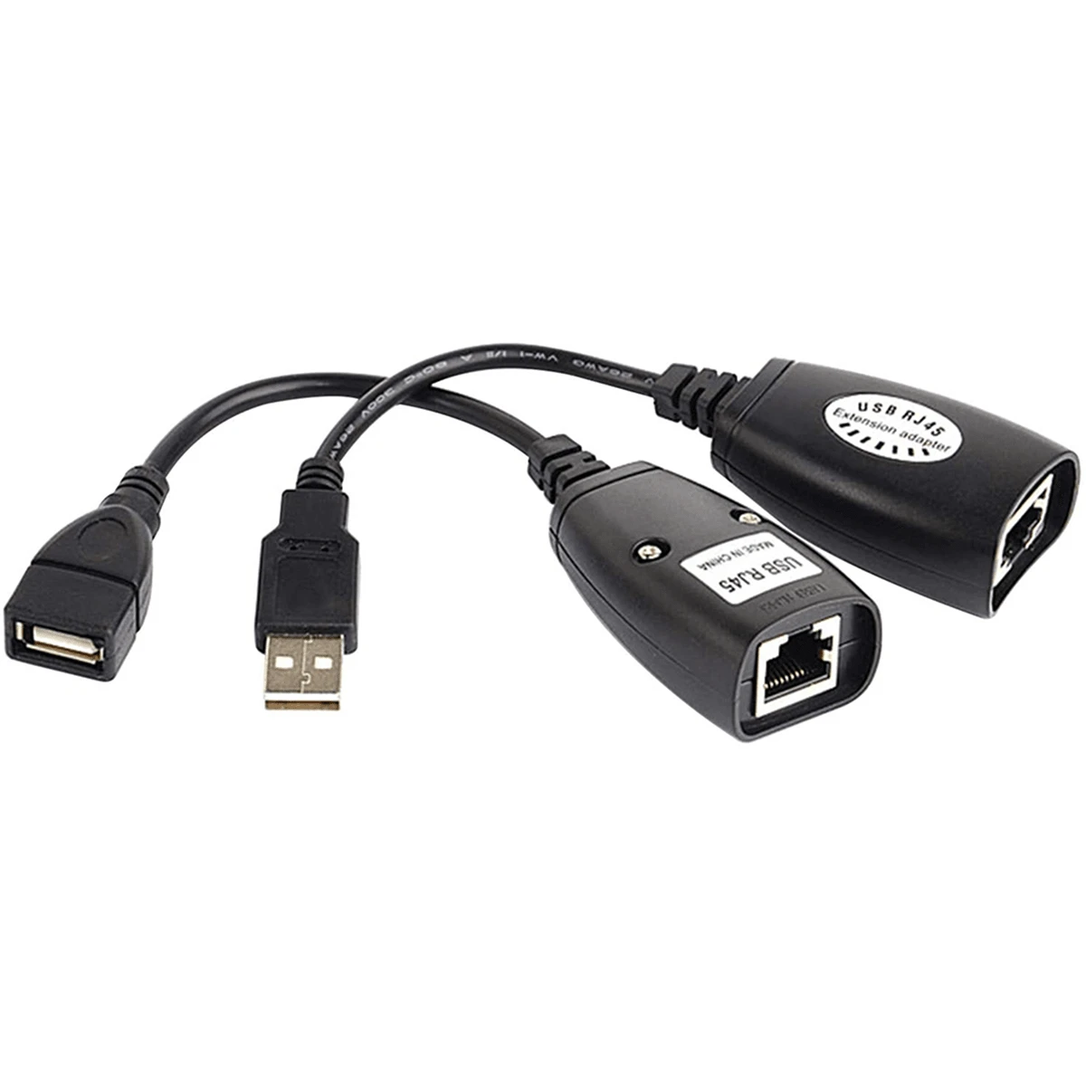 Adaptateur d'extension de câble USB 8x vers RJ45 RJ 45 LAN, amplificateur de Signal de Port ...