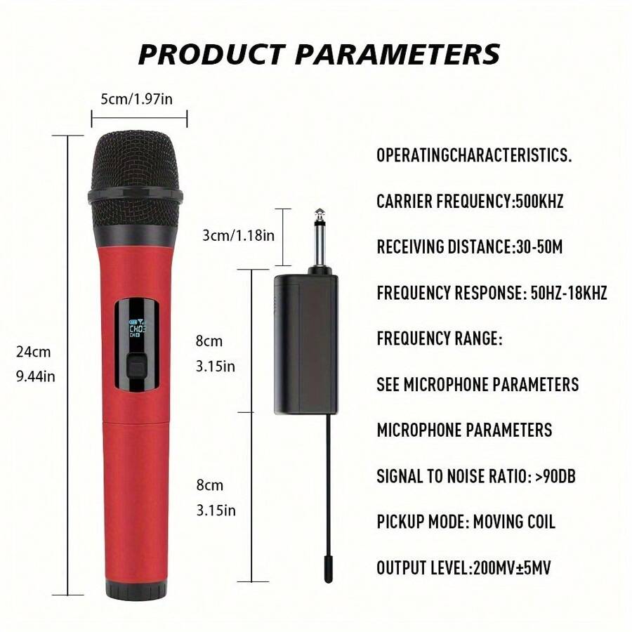 LMBGM Professional Wireless Microphone Leather Lacquer Craft Home KTV ...