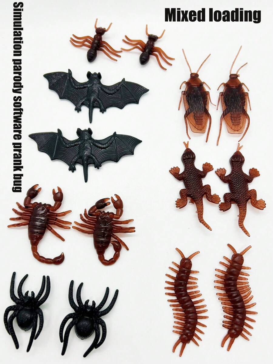 30pcs Realistic Fake Insect Set, Plastic, Battery-Free - Perfect For ...