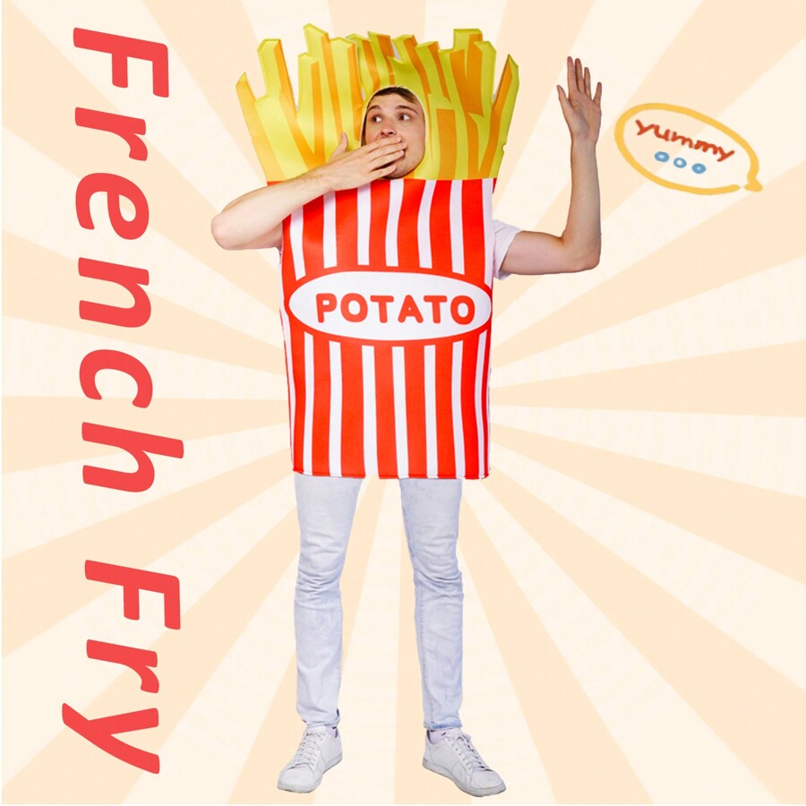 Funny French Fry Costumes, Fast Food Fries, Couple Costumes, Valentine ...