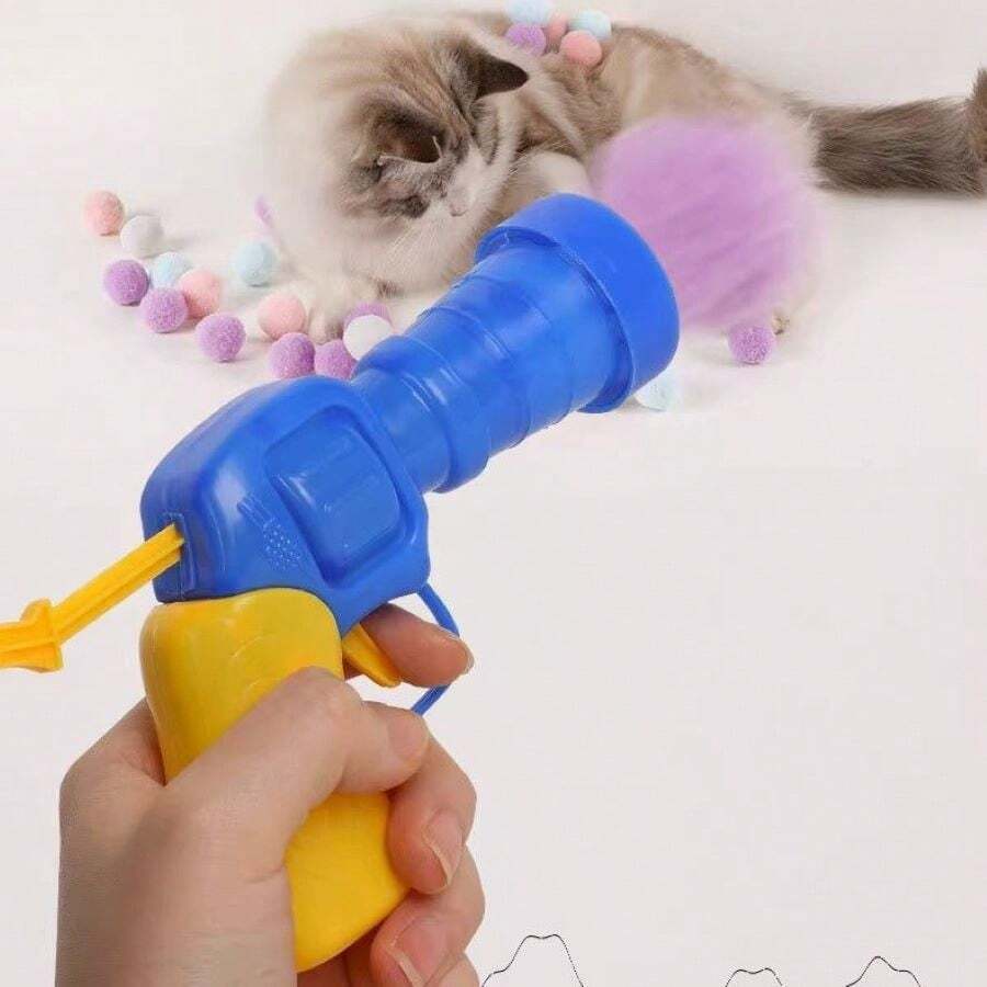 Pet Toys, Plush Ball Launchers, Fun Teasing Cats, Catapult Guns, Cat ...