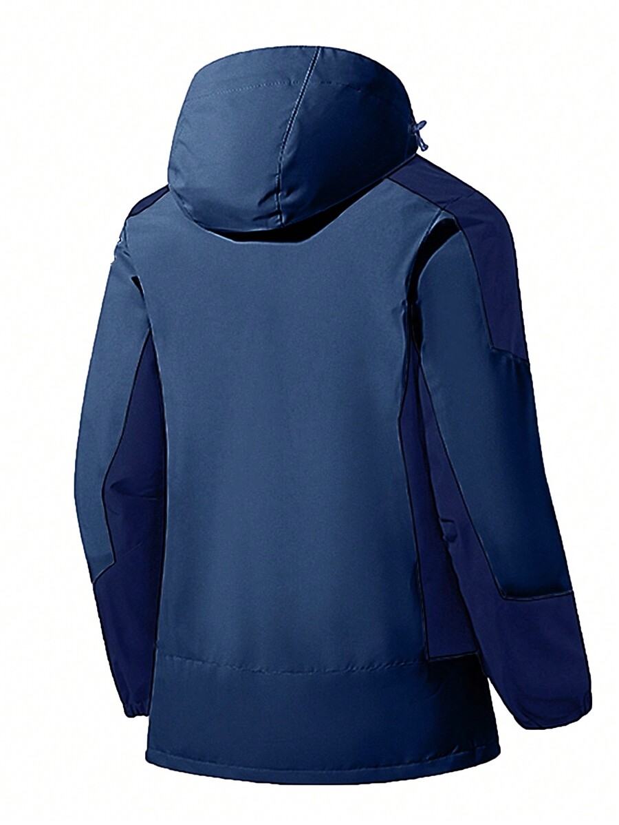 TECTOP Women Waterproof Jacket With Removable Hooded Raincoat Spring ...