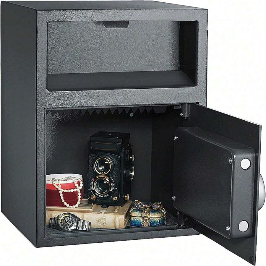 Home Office Security Large Electronic Digital Steel Safe Black Box ...