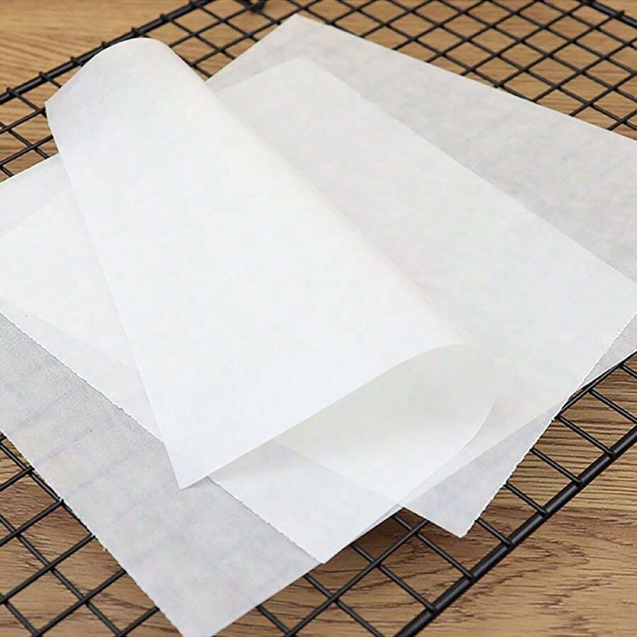 White 6"X6"X3.2"Paper Clam Shell-M With White 12"Grease Proof Papers ...