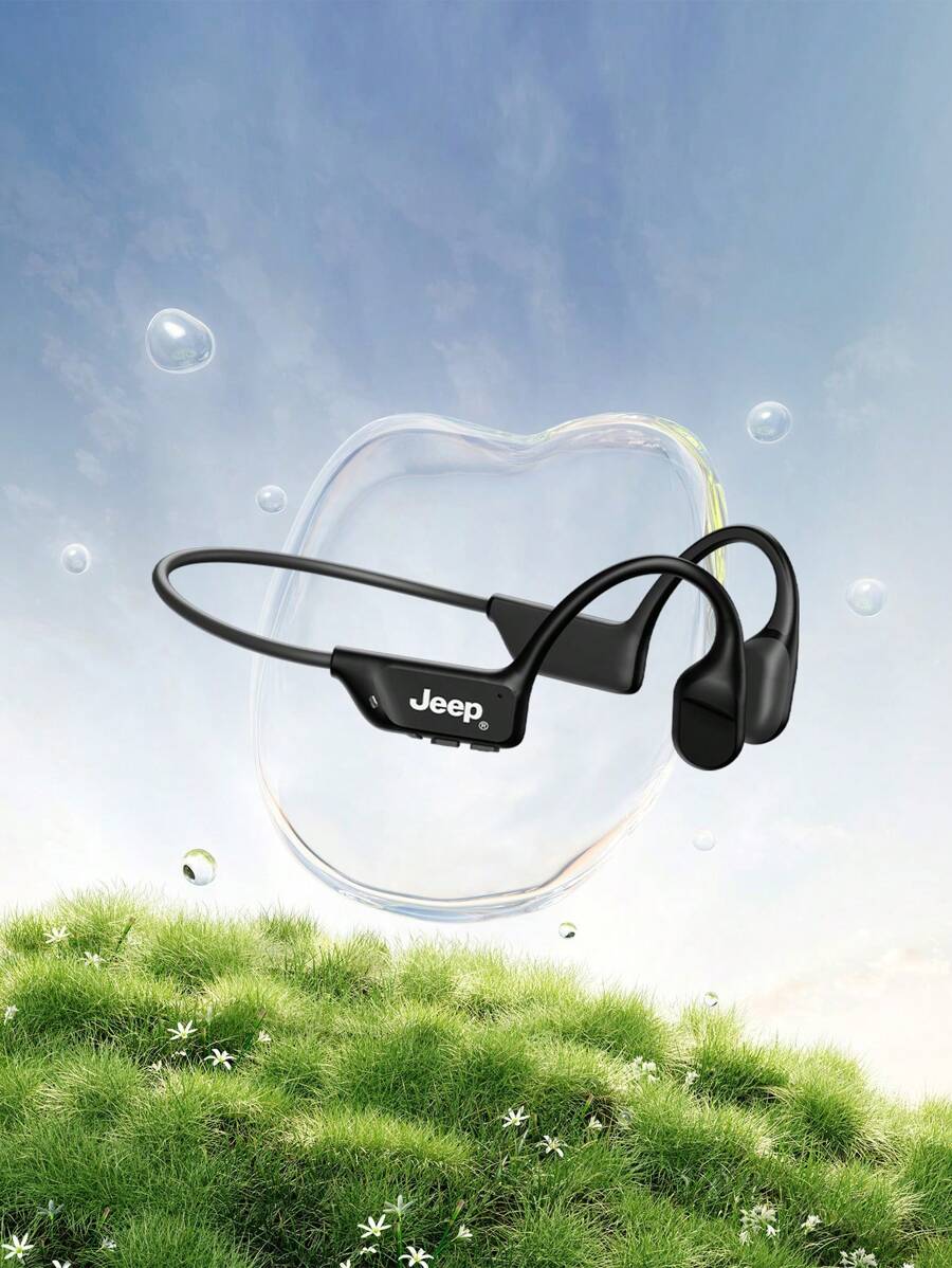 Jeep JP EC006骨伝導イヤホン ネック掛け ヘッドホン HiFi イヤフック ワイヤレスヘッドセット マイク付きイヤバッド | SHEIN JAPAN