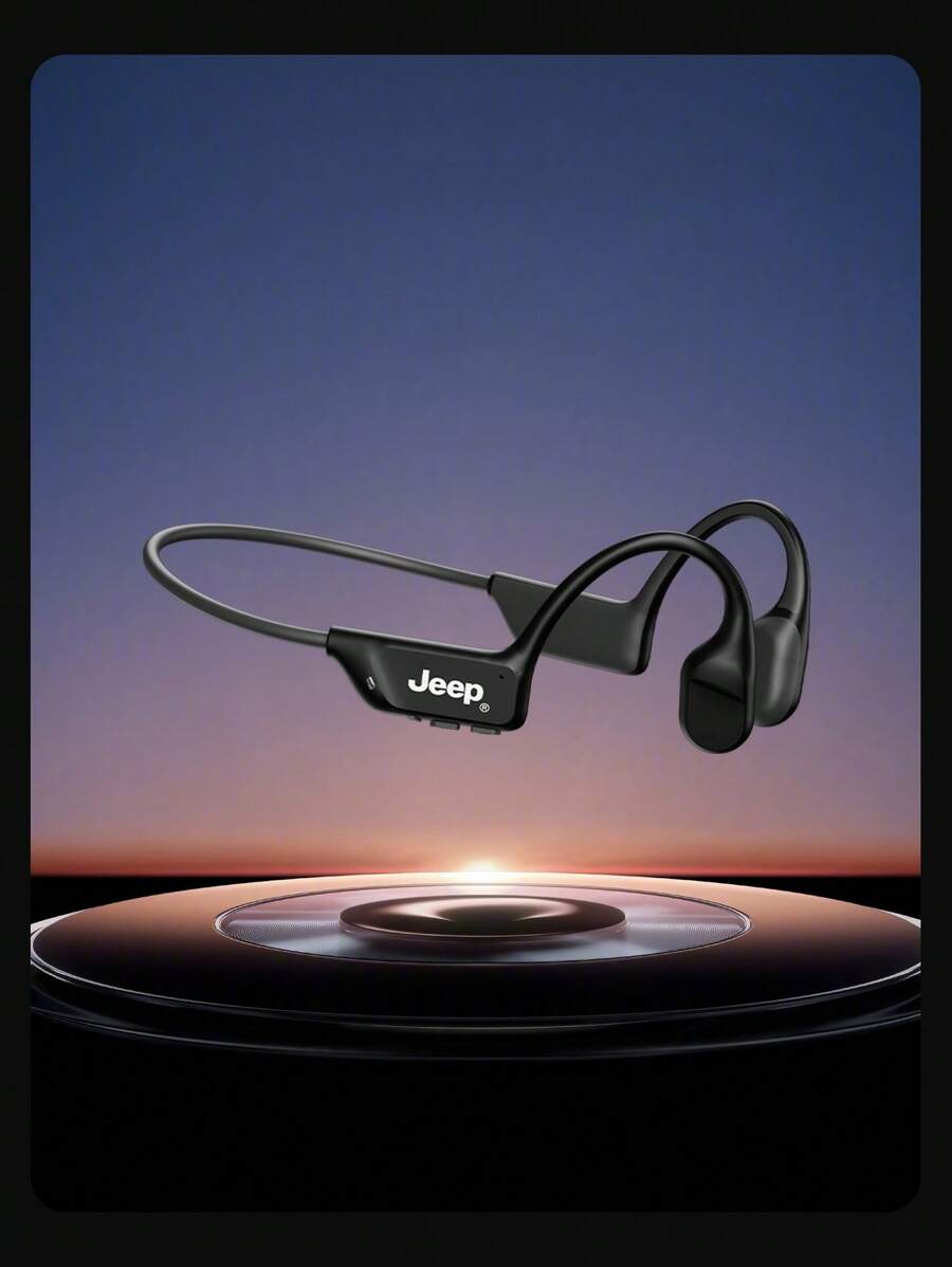 Jeep JP EC006骨伝導イヤホン ネック掛け ヘッドホン HiFi イヤフック ワイヤレスヘッドセット マイク付きイヤバッド | #SHEINバレンタインデー