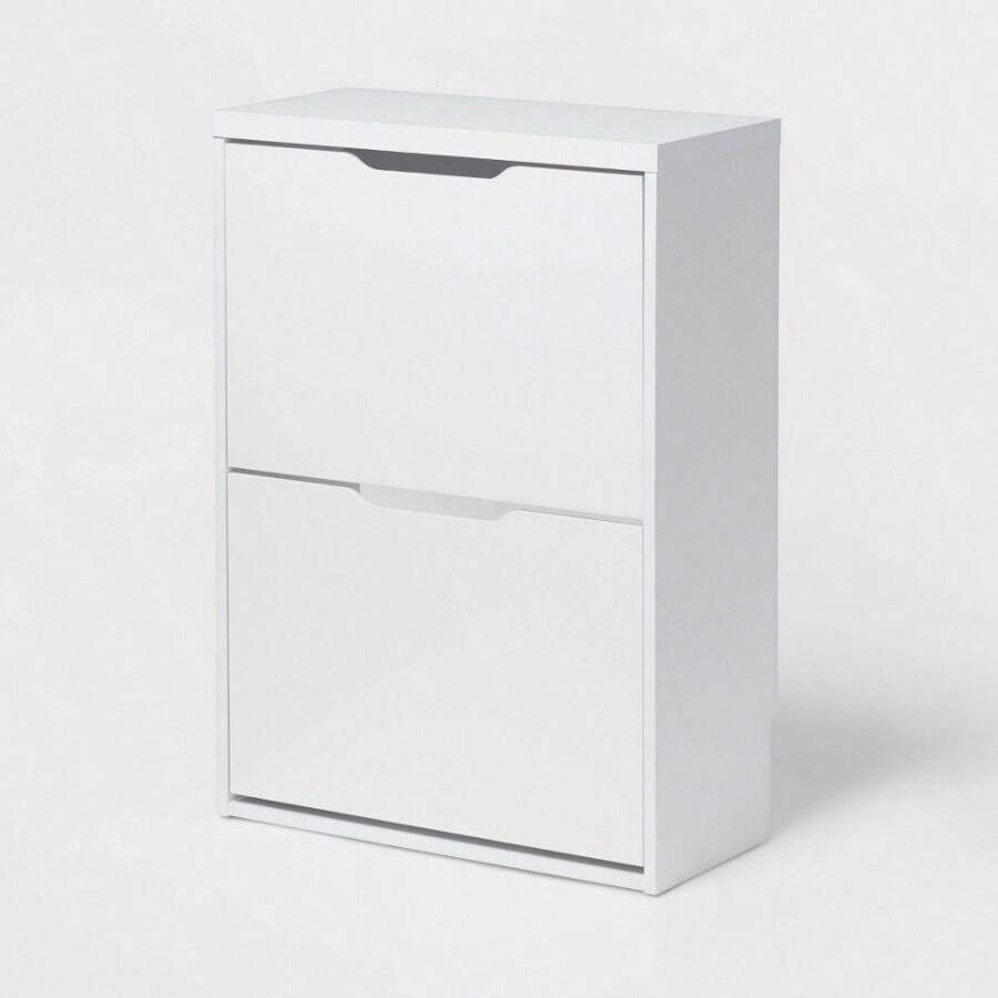Laminate Pivot Open Shoe Cabinet White - Brightroom | SHEIN USA