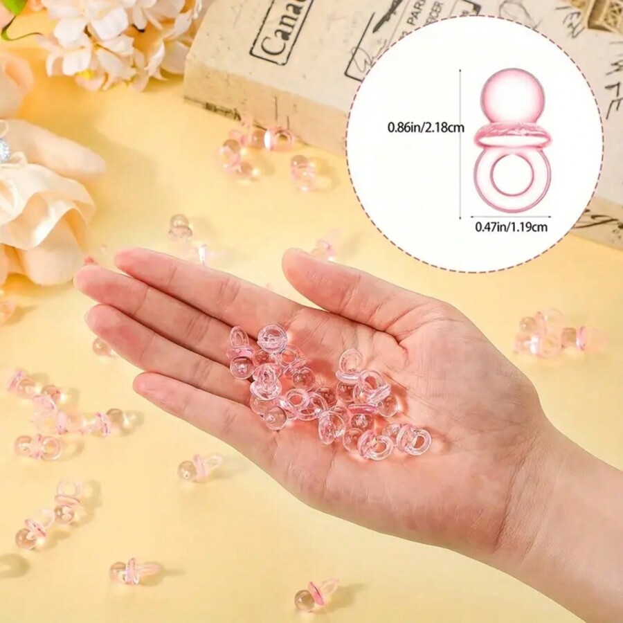 50-Count Mini Plastic Pacifiers + Rustic Gender Neutral Pacifier Hunt ...