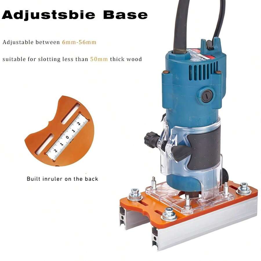 1 Set Woodworking 2 In 1 Slotting Bracket, Invisible Fasteners Slotting ...