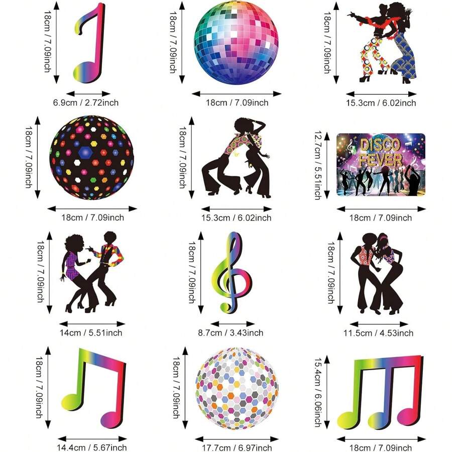 Disco Party Decorations, 70s Disco Ball Hanging Swirl Ceiling ...