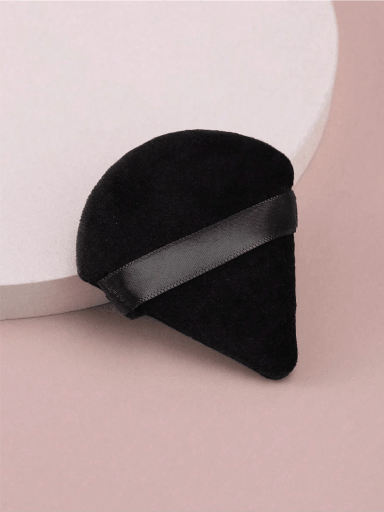 10-Pack Black Triangular Velvet Powder Puffs Designed For Contouring ...