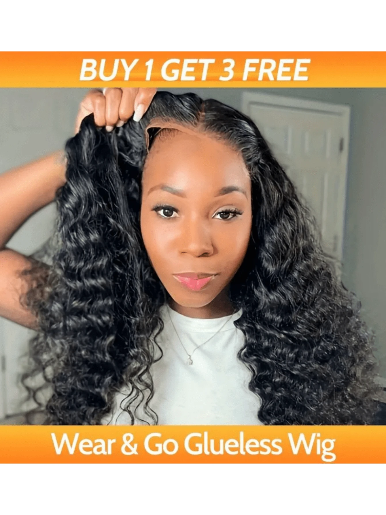 4x4 HD Transparent Lace Front Wigs Human Hair Pre Plucked Hairline With ...