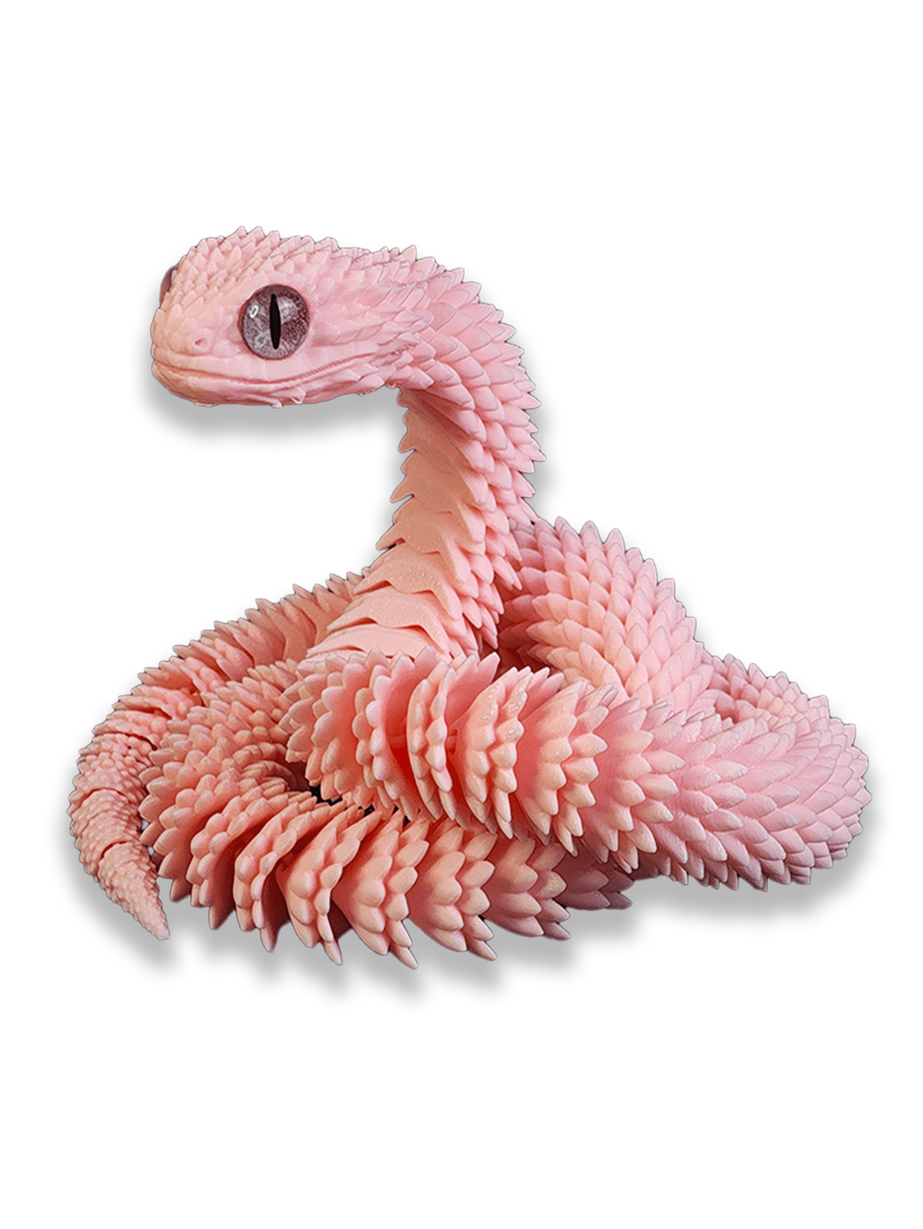 3D Printed Rattlesnake Full Articulation Desktop Decoration Figurine ...