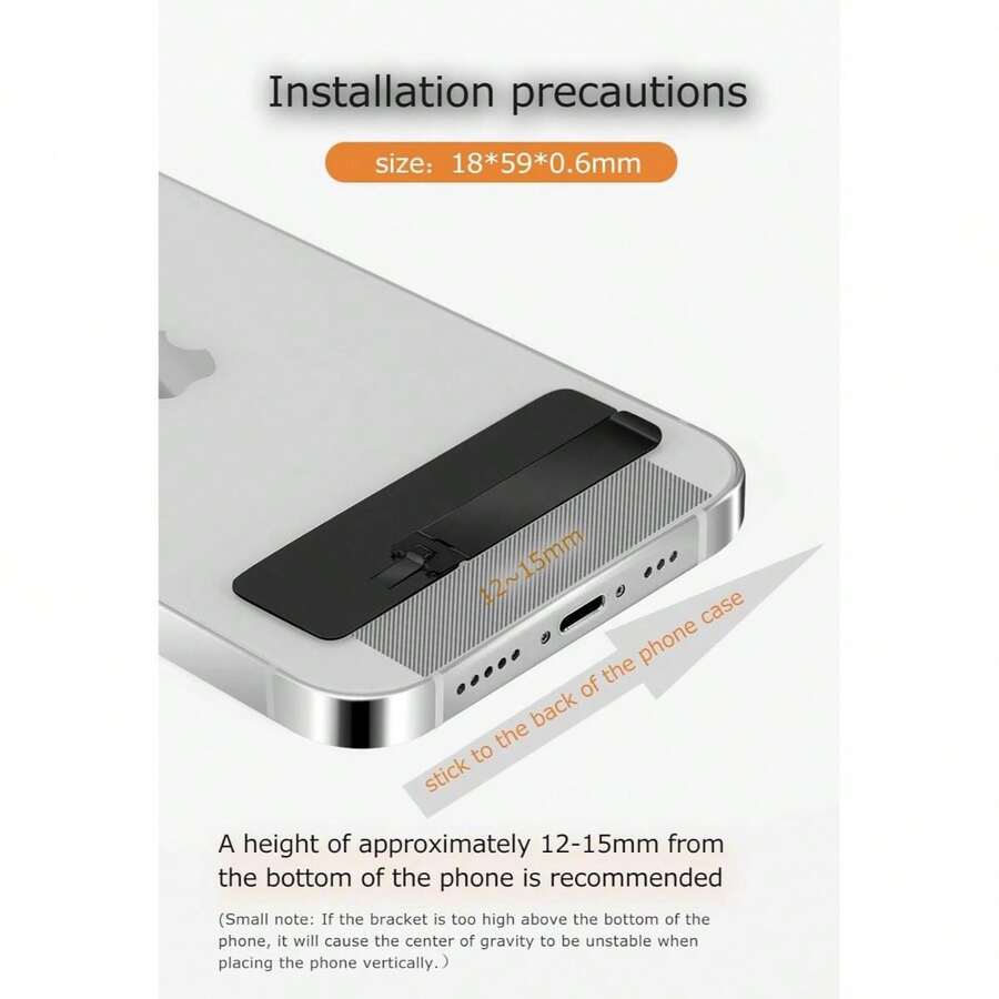 Thin And Invisible Folding Mobile Phone Back Sticker Stand. Portable ...
