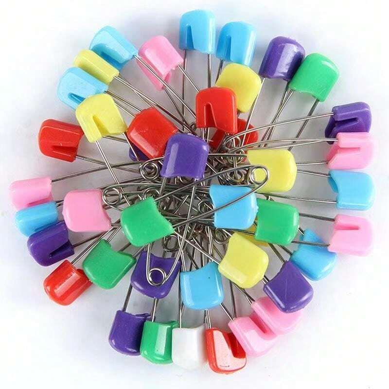 Random Colors Diaper Pins, Pins For Cloth Diapers Stainless Steel ...