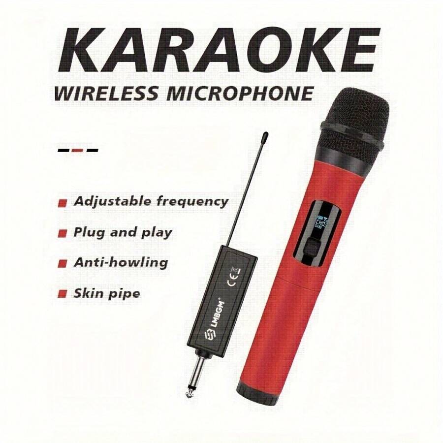 LMBGM Professional Wireless Microphone Leather Lacquer Craft Home KTV ...