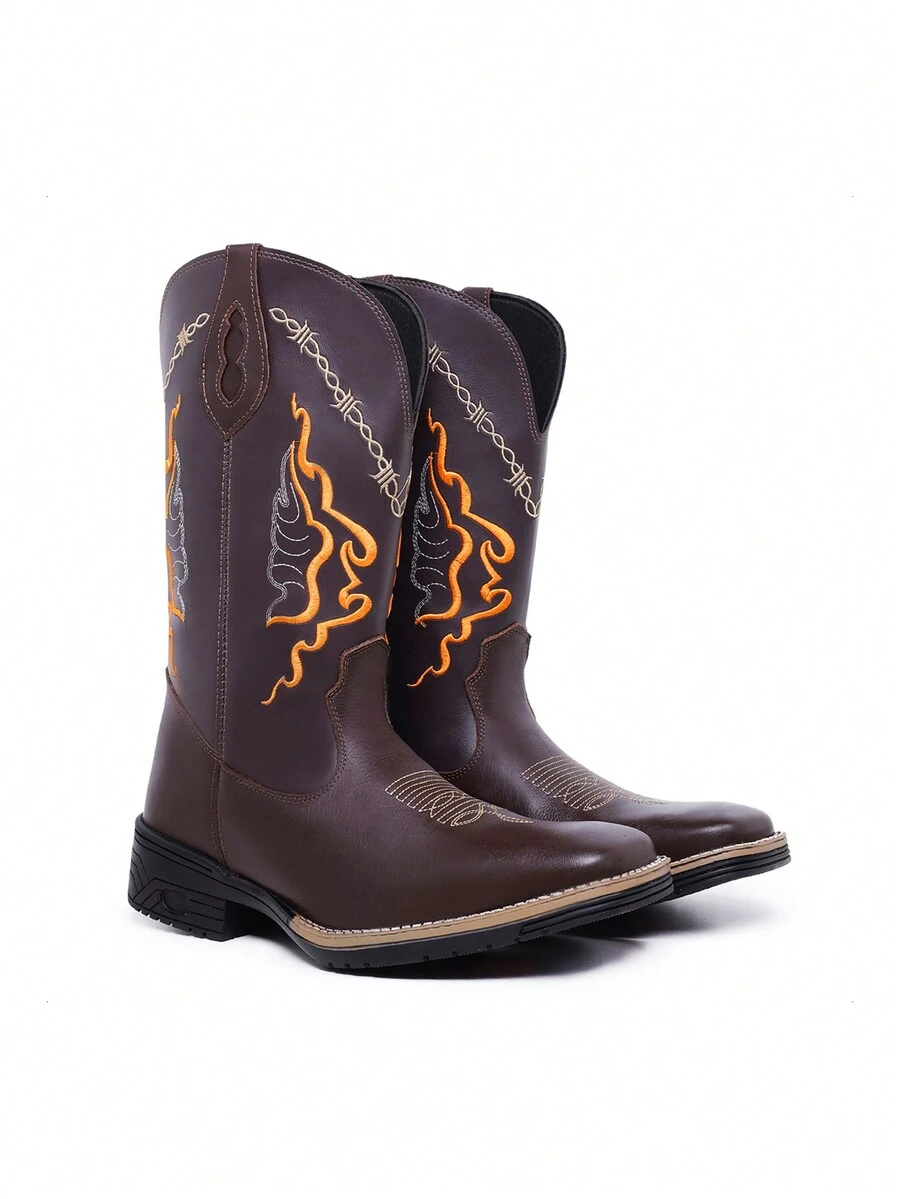 bota texana arame bordado masculino | SHEIN Brasil