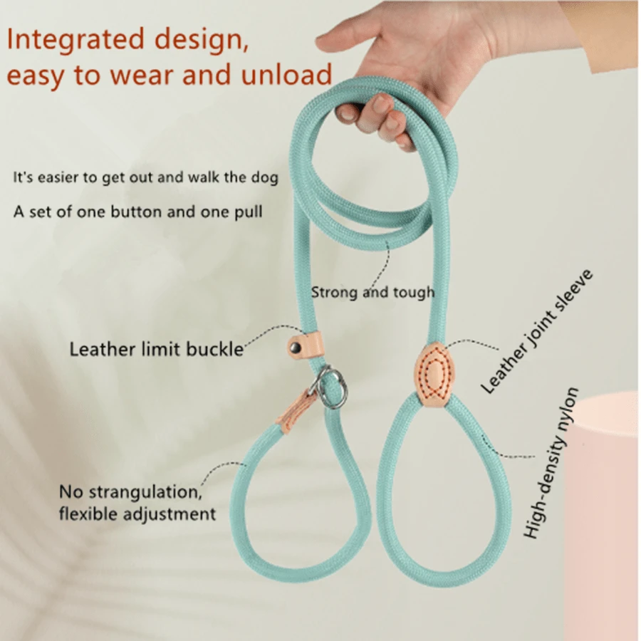 Anti-Breakaway P-Chain Explosion-Proof Punching P-Rope Dog Leash Small ...