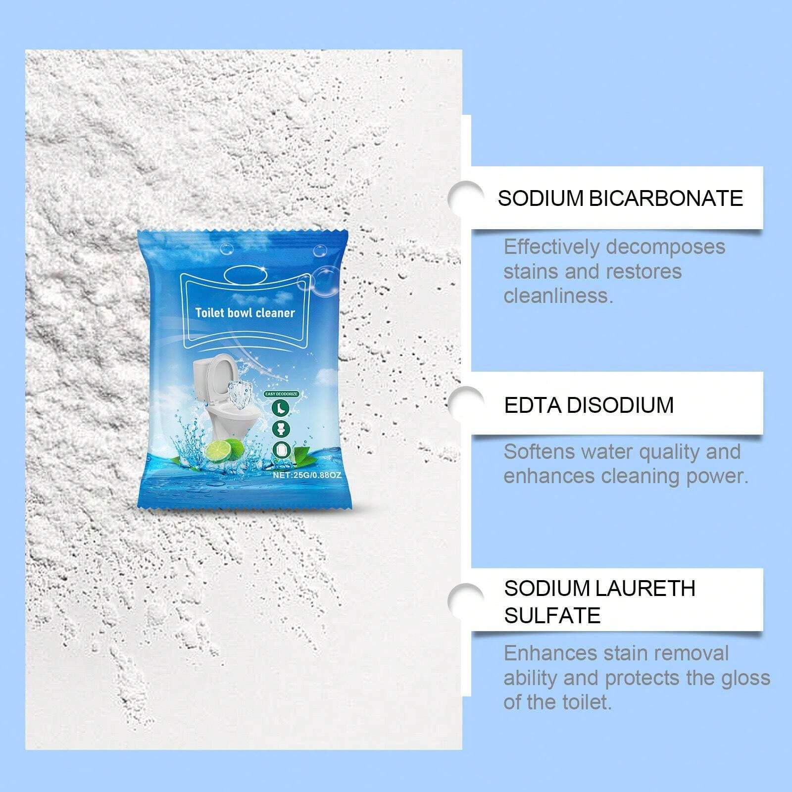 Toilet Bathroom Cleaning Powder Toilet Cleaning And Descaling Powerful ...
