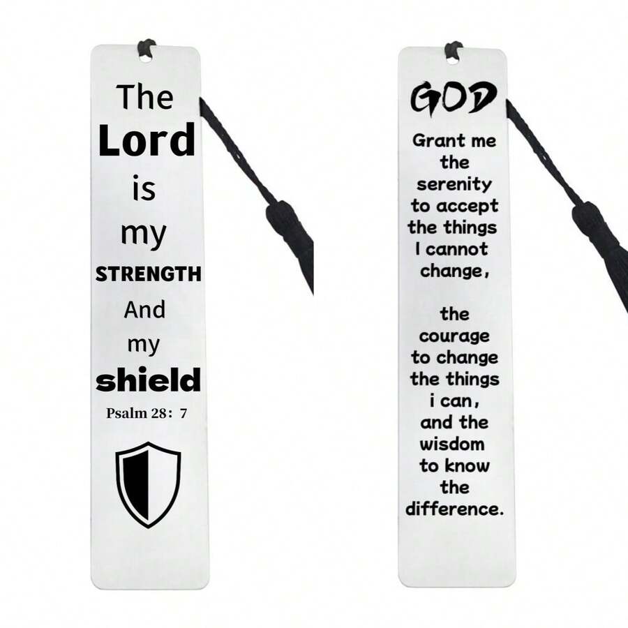 The Lord Is My STRENGTH Christian Bookmarks, Metal Bookmarks For Book ...