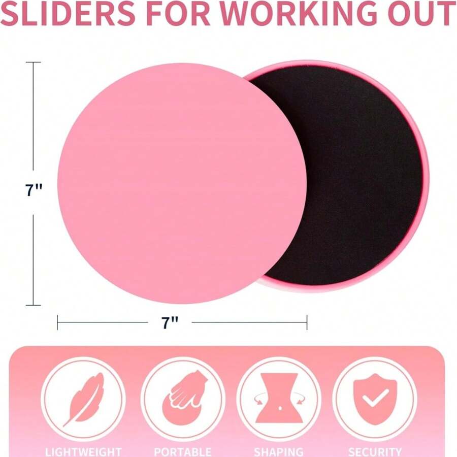 Fitness Sliding Disc Home Yoga Pilates Hiking Running Sliding Mat Core ...