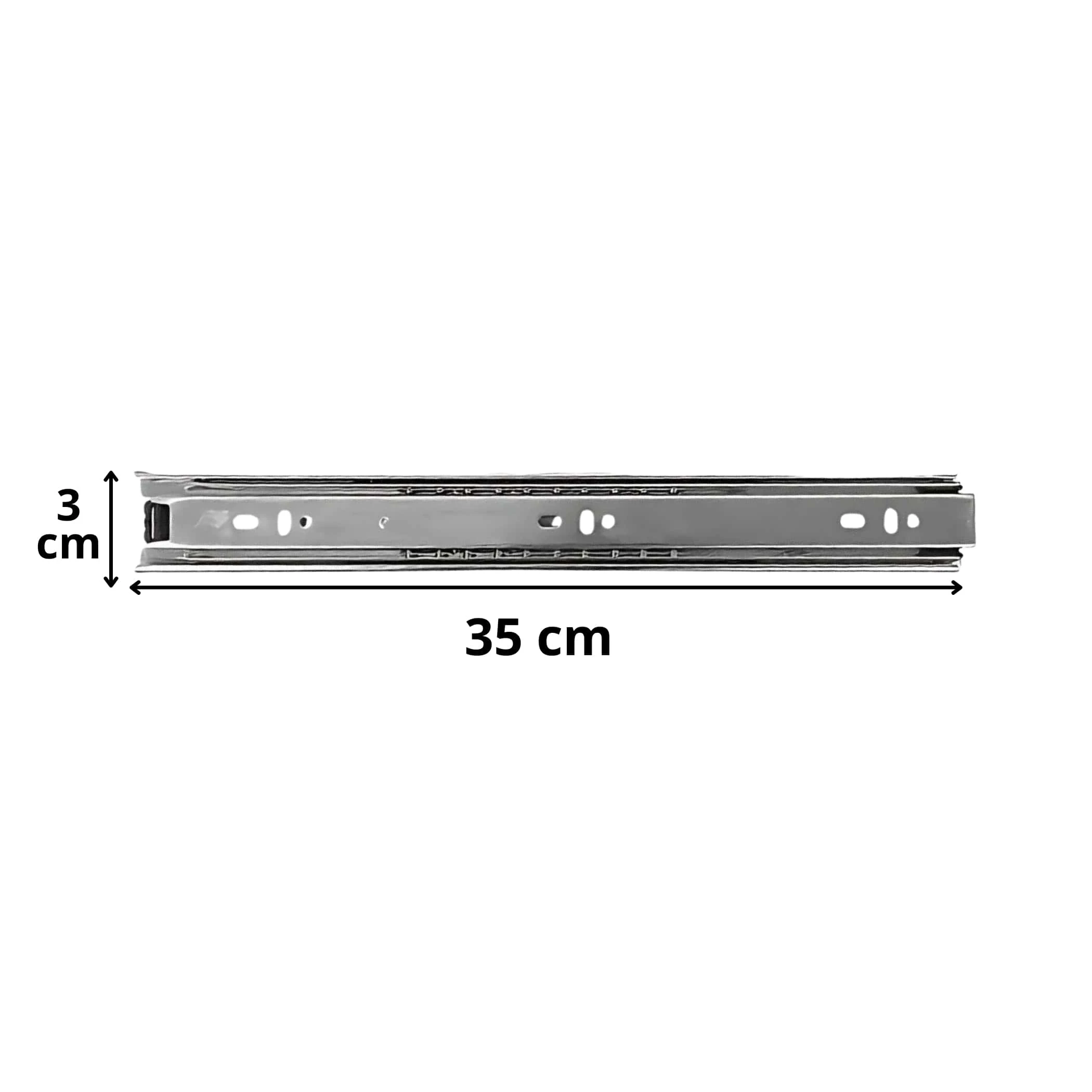 Pair Of Telescopic Slides Telescopic Rail (2 UNIT) Reinforced 4.5cm ...