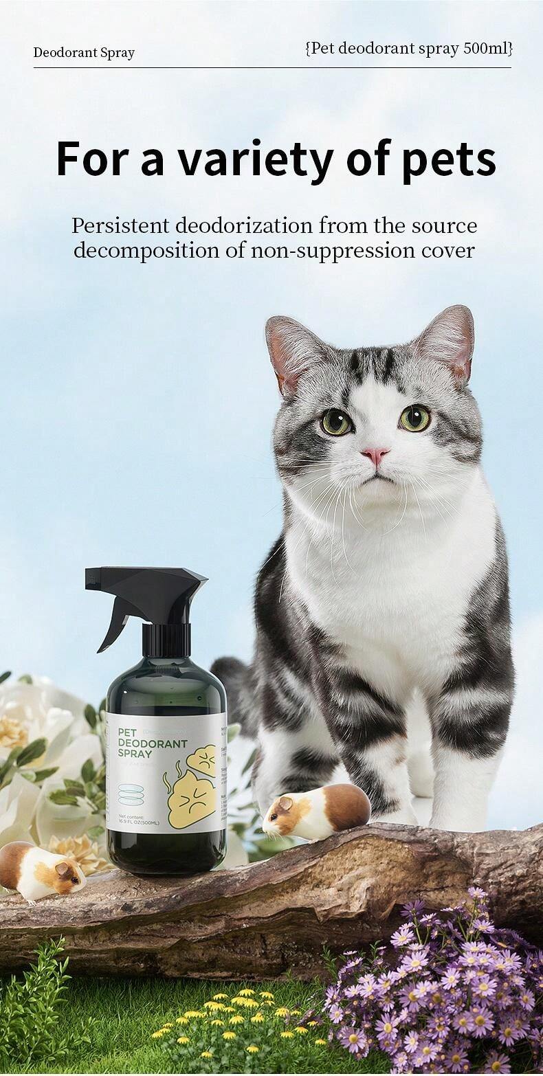 500 ml Spray eliminujący zapachy zwierząt domowych, bezpieczna formuła ...