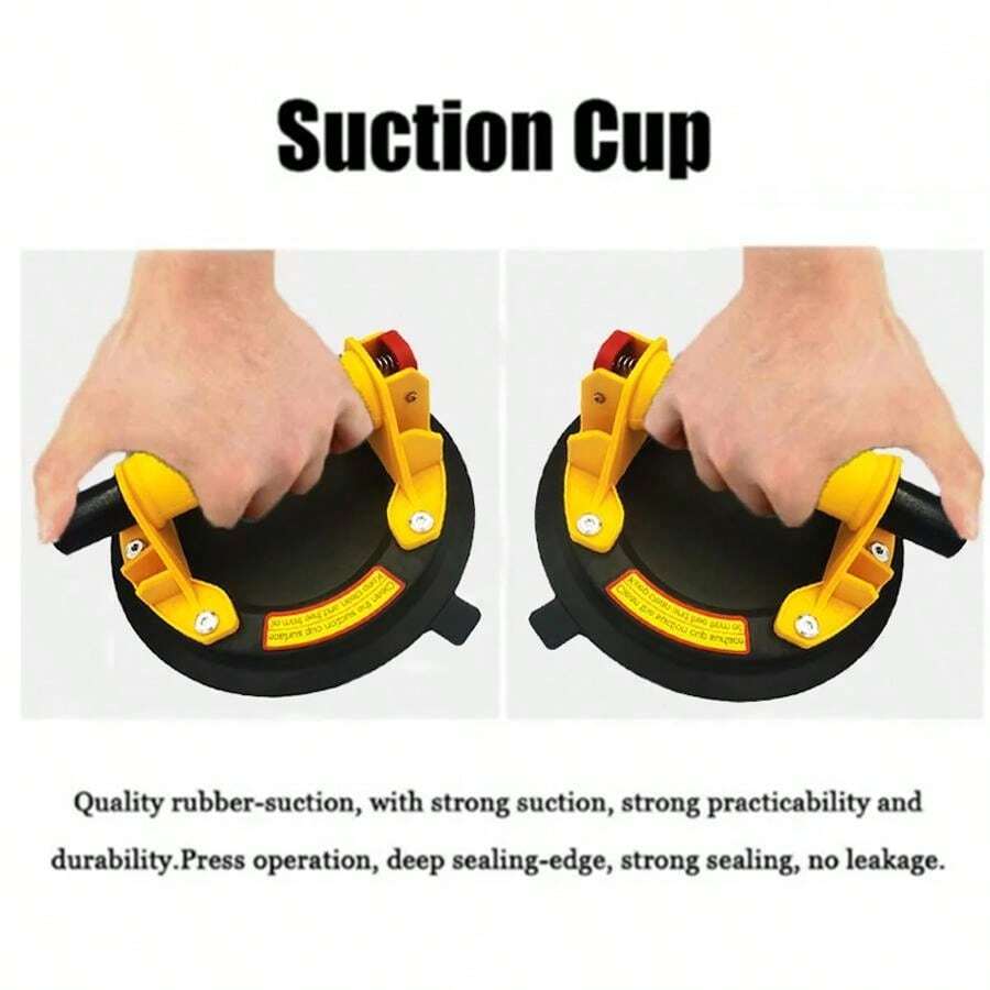 8-Inch Glass Vacuum Lifter, Heavy Duty Hand-Held Suction Cup With 550 ...