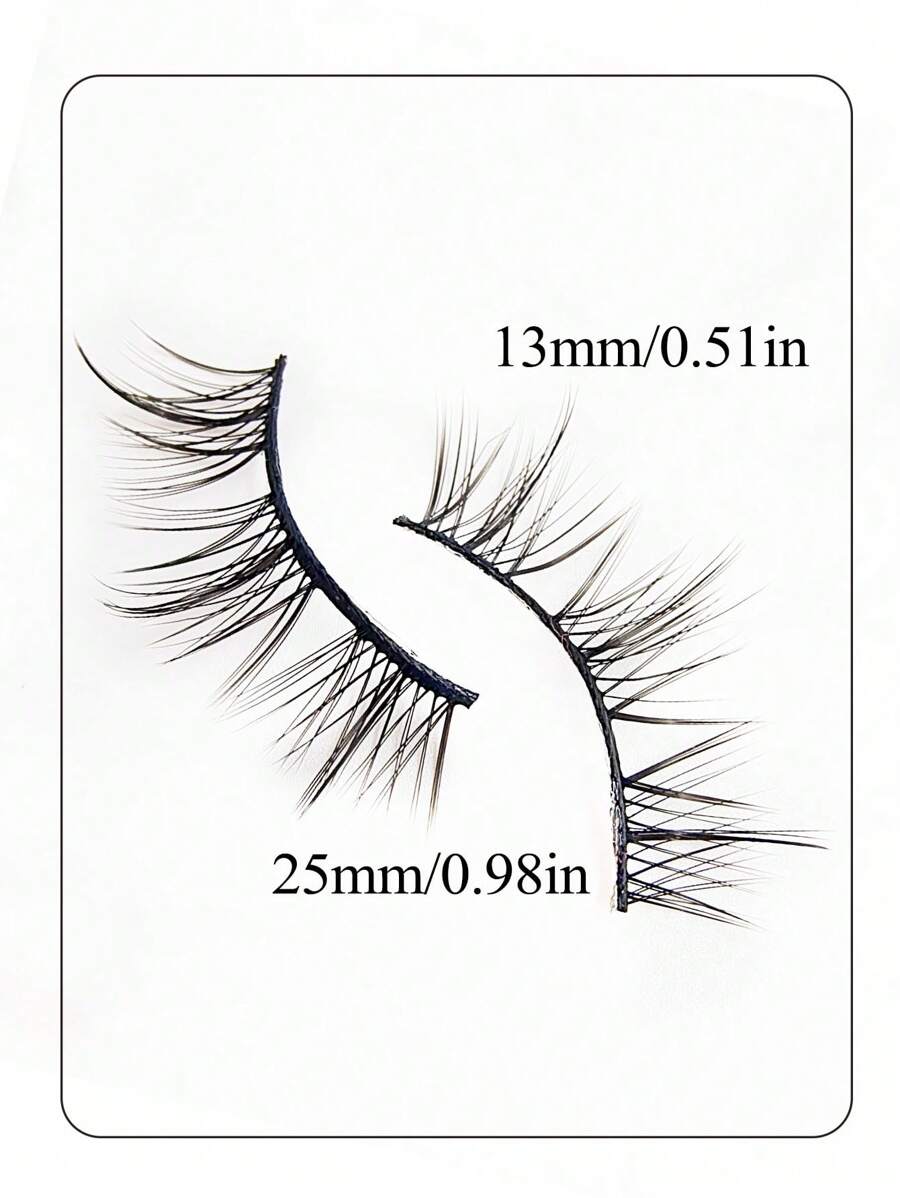 Asiteo 10 Pairs Manga Lashes Comic Lashes, Multilayer Natural Cross ...