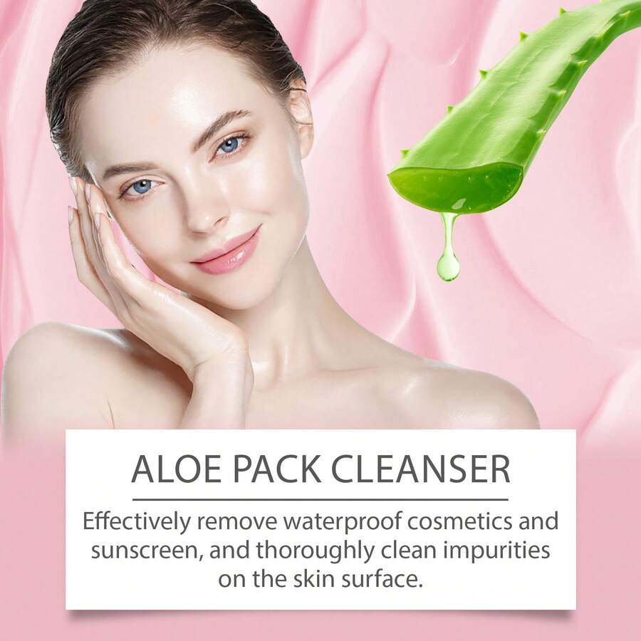 Aloe Vera Soothing Cleansing Cream - Gentle Cleansing, Exfoliating And ...