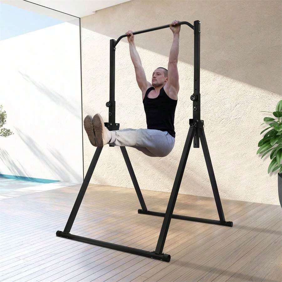 Retractable Horizontal Bar Triangle Pull Bar Station Home Gym Strength ...