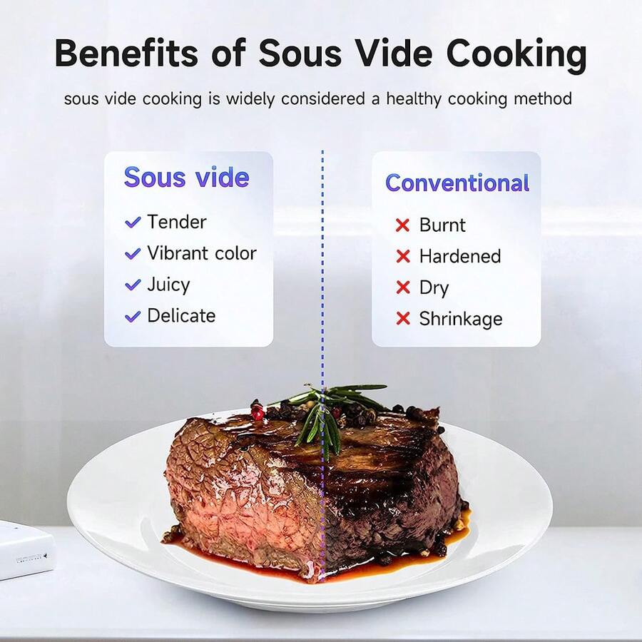Smang Home Low-Temperature Slow Cooker Sous Vide Machine, Steak Slow ...