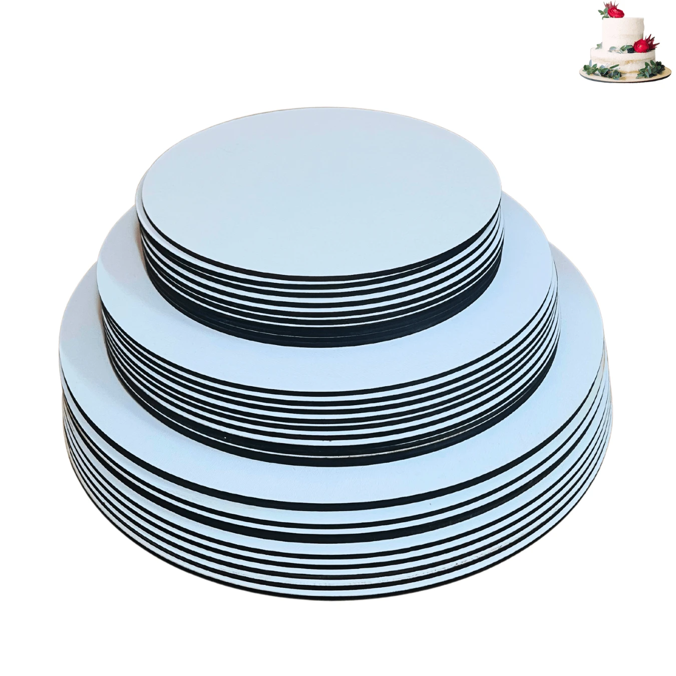 Cake Board Em Mdf 3 mm Kit Com 10 tabuleiro - Base Para Bolo - Diversos ...
