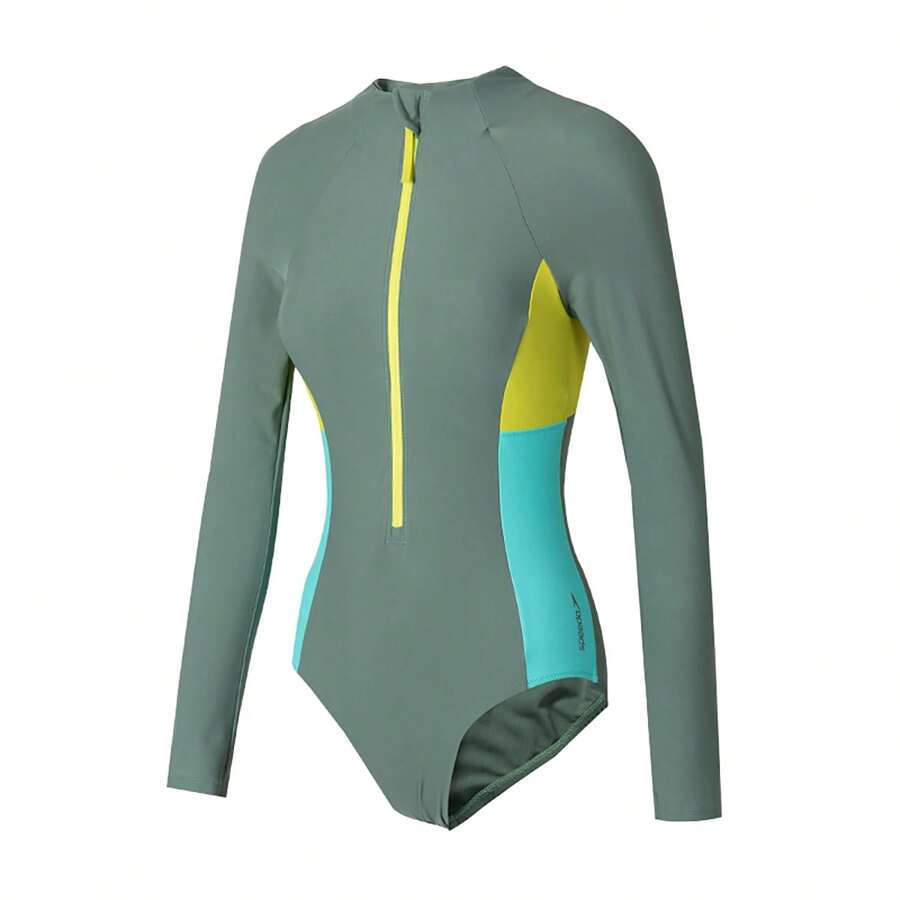 Speedo Traje de baño de una pieza para mujer, ropa de baño cómoda para ...