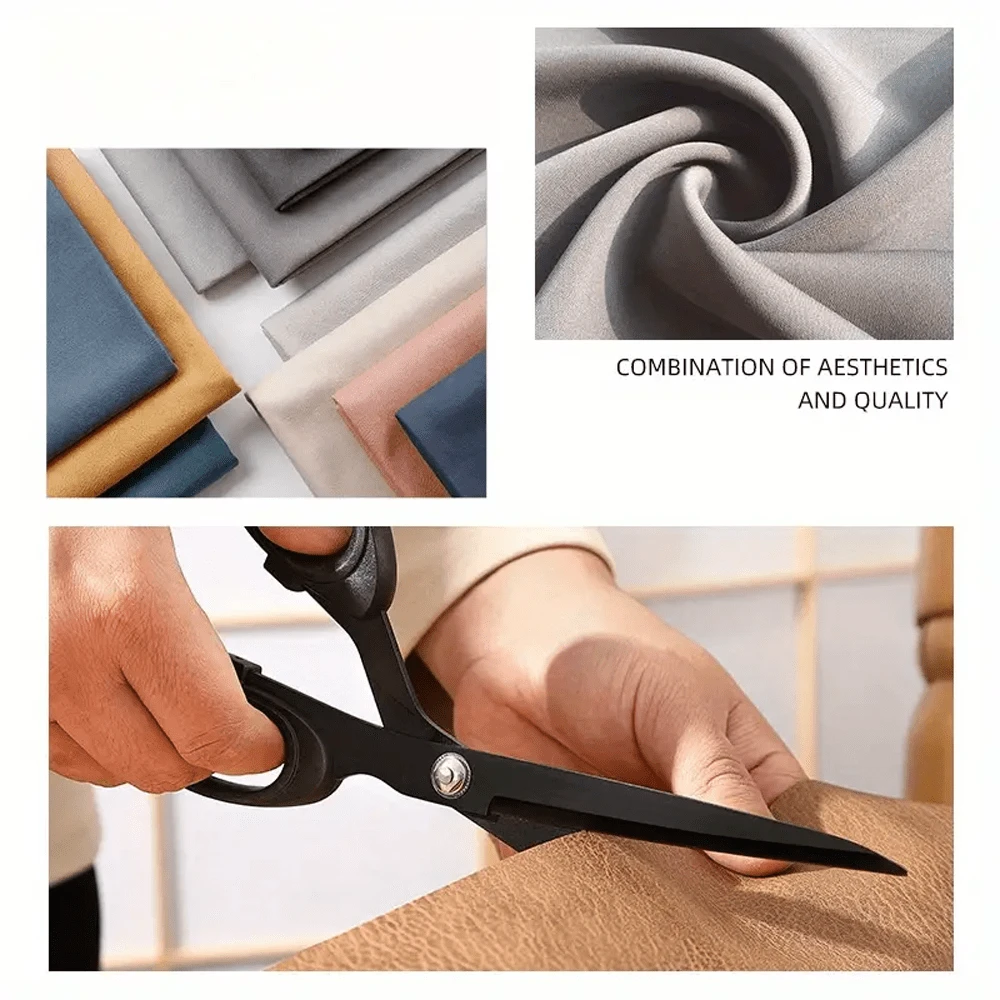 10-Inch Heavy Duty Fabric & Faux Leather Scissors - Sharp Industrial ...