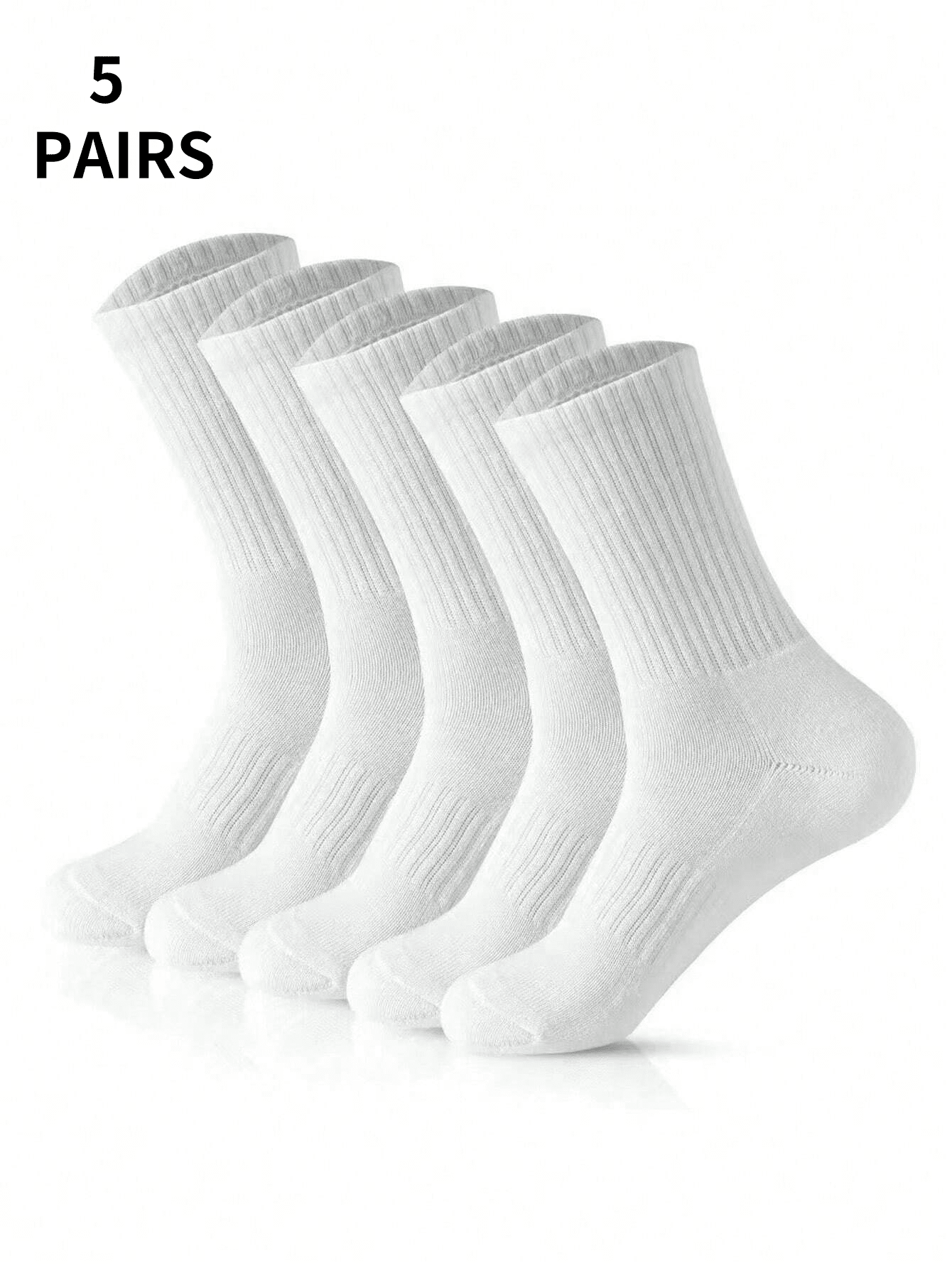 1/2/3/5/6/10/12 Pairs Of Men's Socks Running Hiking Athletic Long Socks Crew Socks High Ankle ...