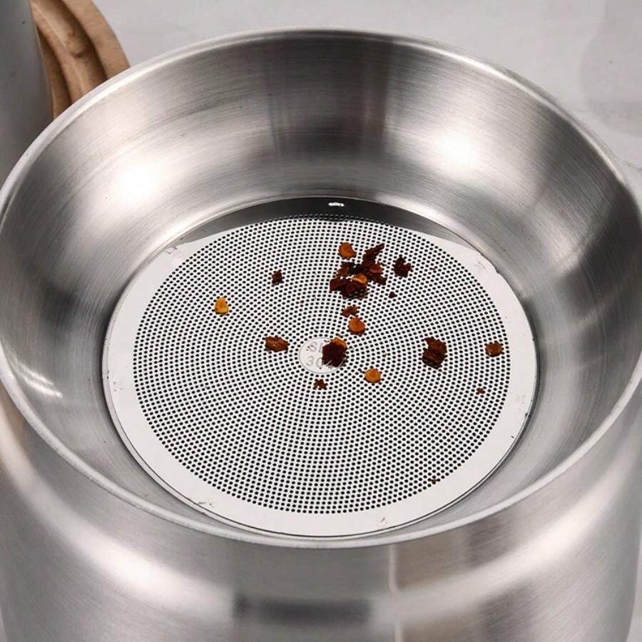 Stainless Steel 304 Oil Filter Container With Strainer And Frying ...