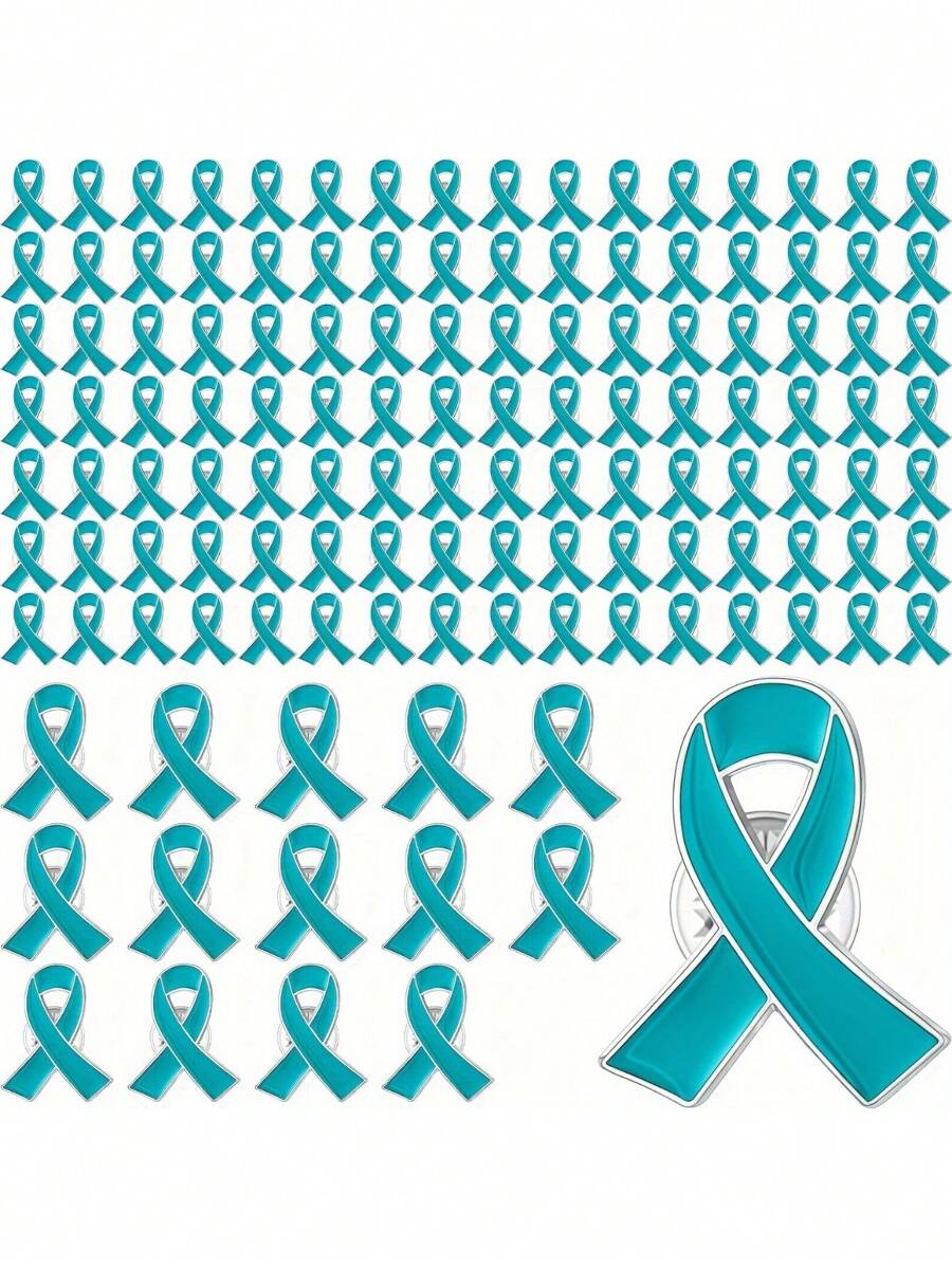 10 Pcs Type 1 Diabetes Awareness Lapel Pins, Bulk Grey And Blue Ribbon ...