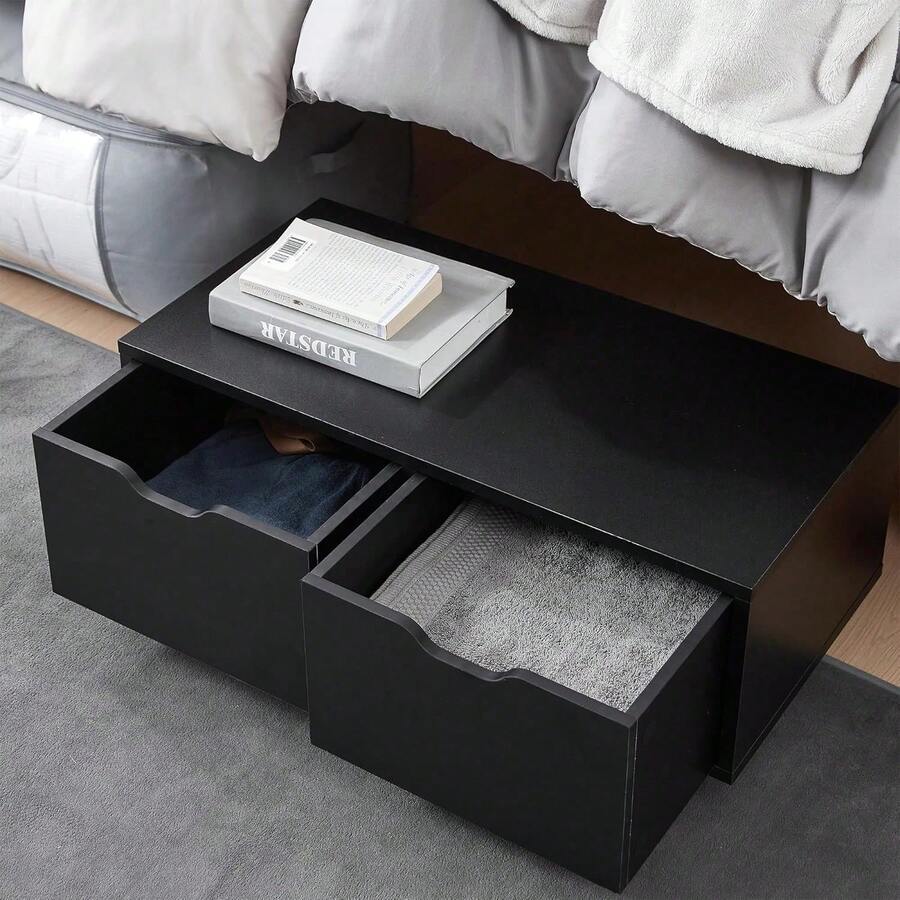 Underbed Rolling Drawers - Black .Under-Bed Storage | SHEIN USA