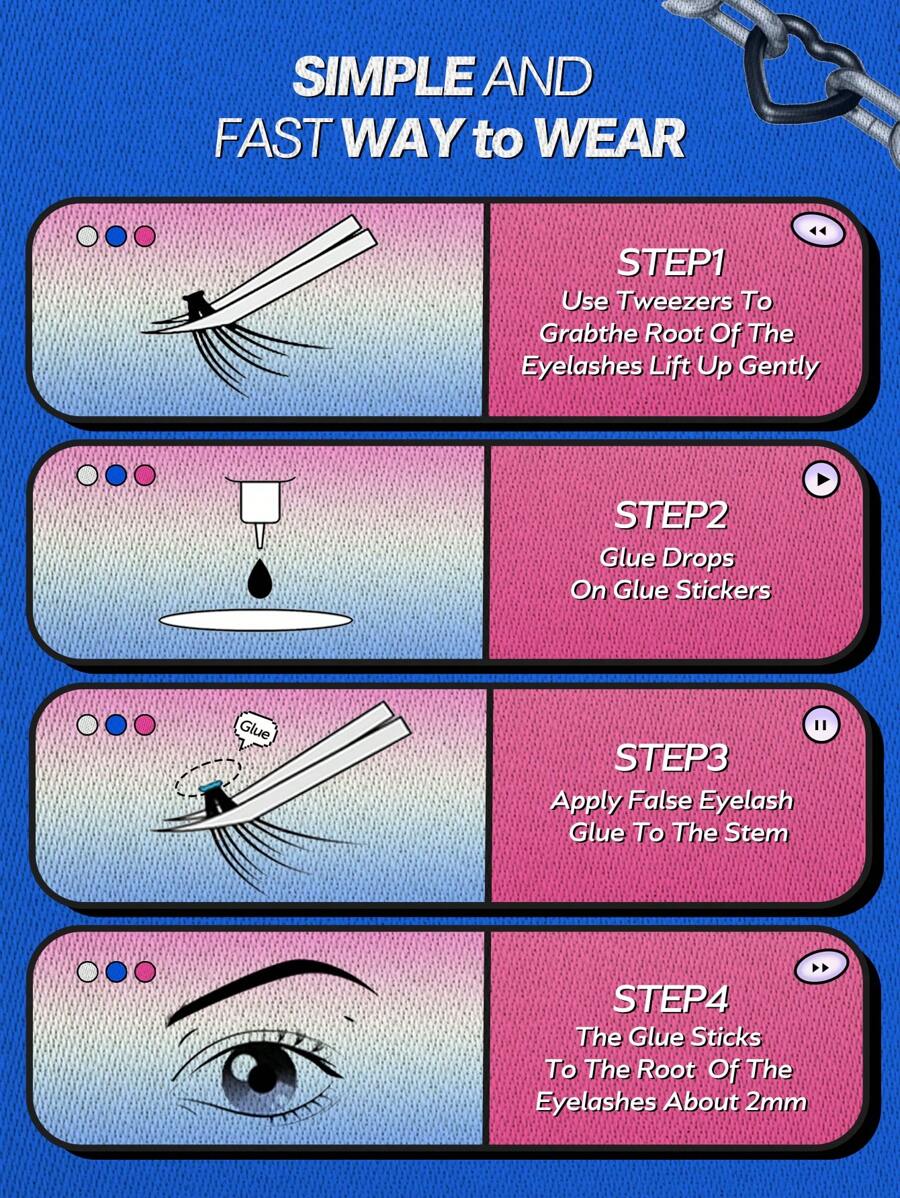 GROINNEYA 9 Rows Lash Clusters DIY Eyelash Extensions Wispy Individual ...