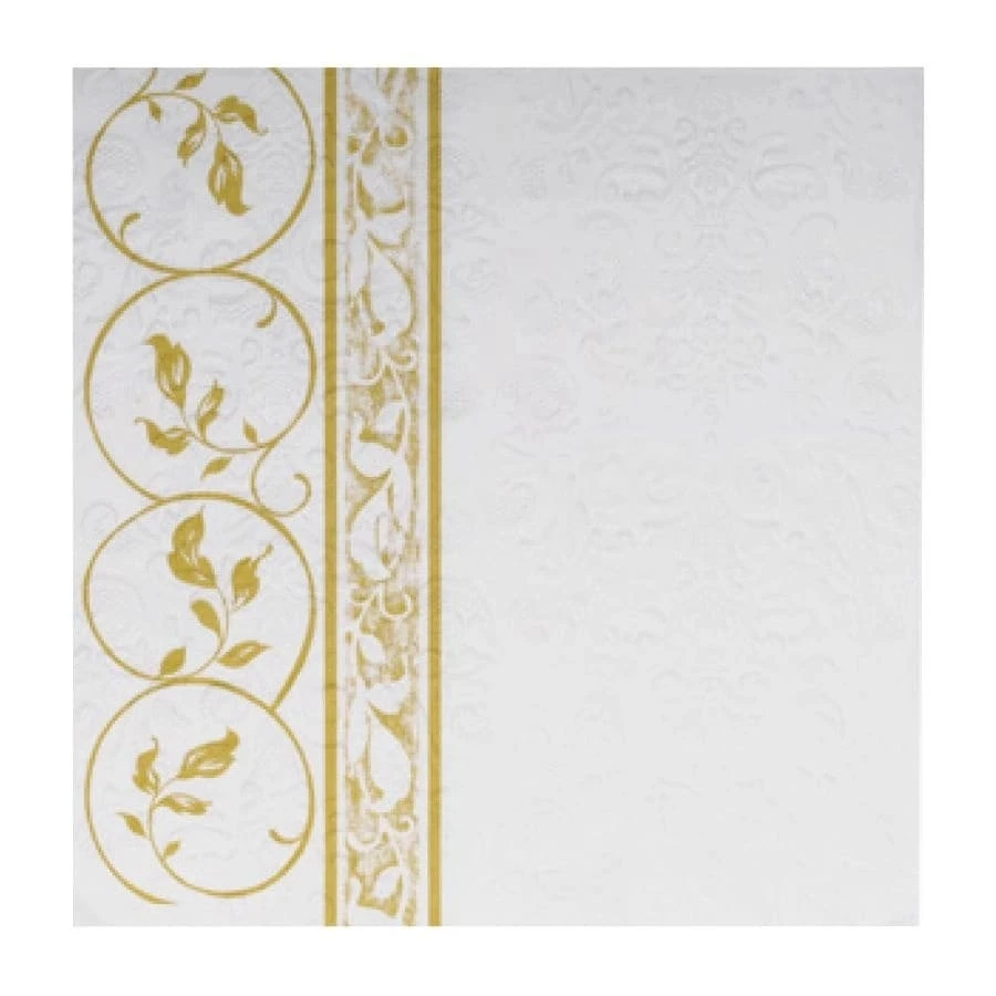 Paper Napkin With Golden Leaves 32.5x32.5cm With 20 Units | SHEIN USA