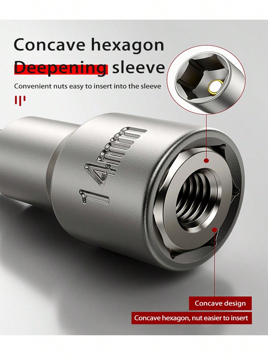 Magnetic Hex Socket Wrench, Hex Air Wrench, Electric Drill, Bit Tail ...