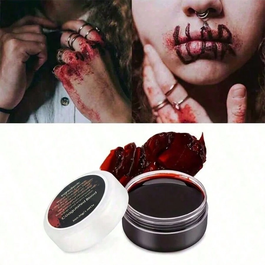 Halloween Horror Fake Blood Gel, Coagulated Blood Effect, For Special ...