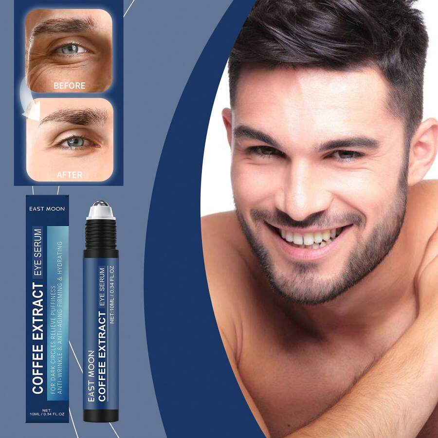 Men's Eye Cream, Eye Serum With Rollers, Caffeine Formula To Reduce ...