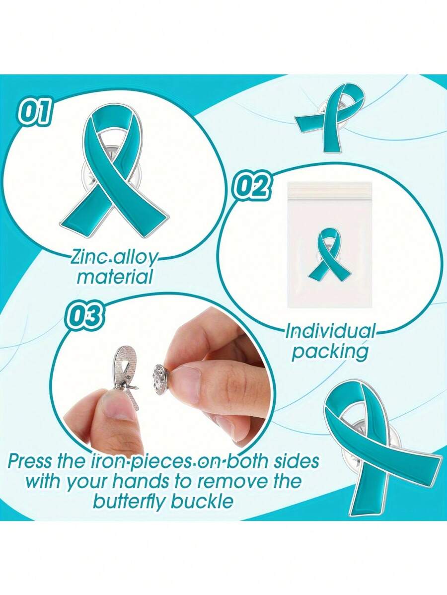 10 Pcs Type 1 Diabetes Awareness Lapel Pins, Bulk Grey And Blue Ribbon ...