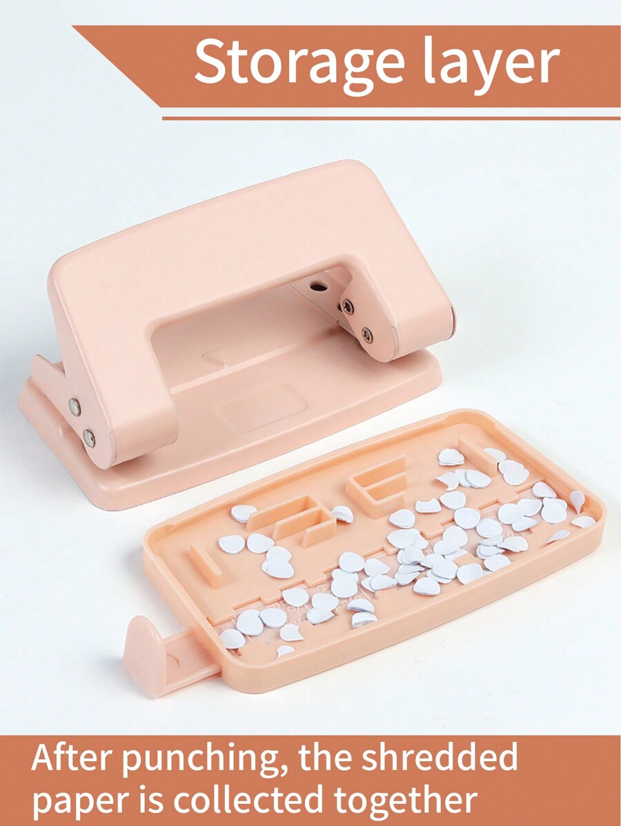 1pc Multicolor Portable Universal Effortless Double Hole Puncher ...