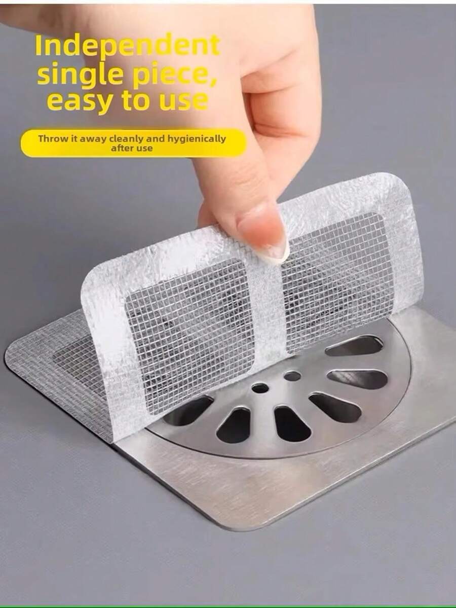 Self-Adhesive Drain Protector 10 Units. Protection Against Cockroaches ...