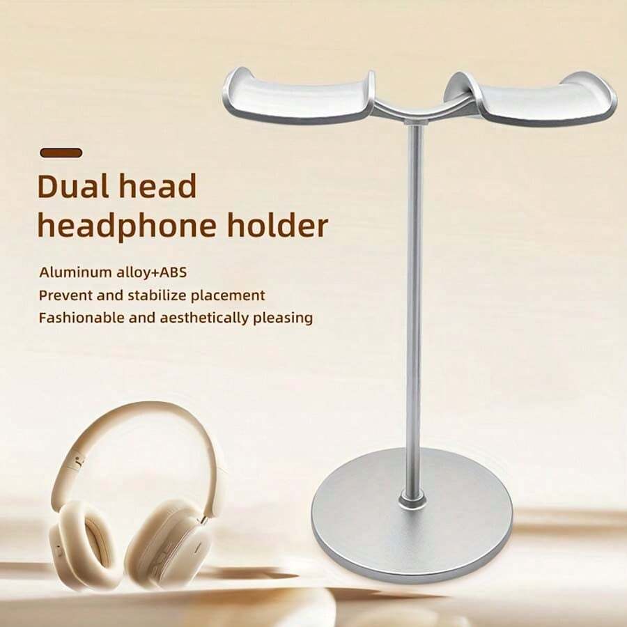 Desktop Headphone Holder Stand - Dual Hooks For Hanging, Displaying ...