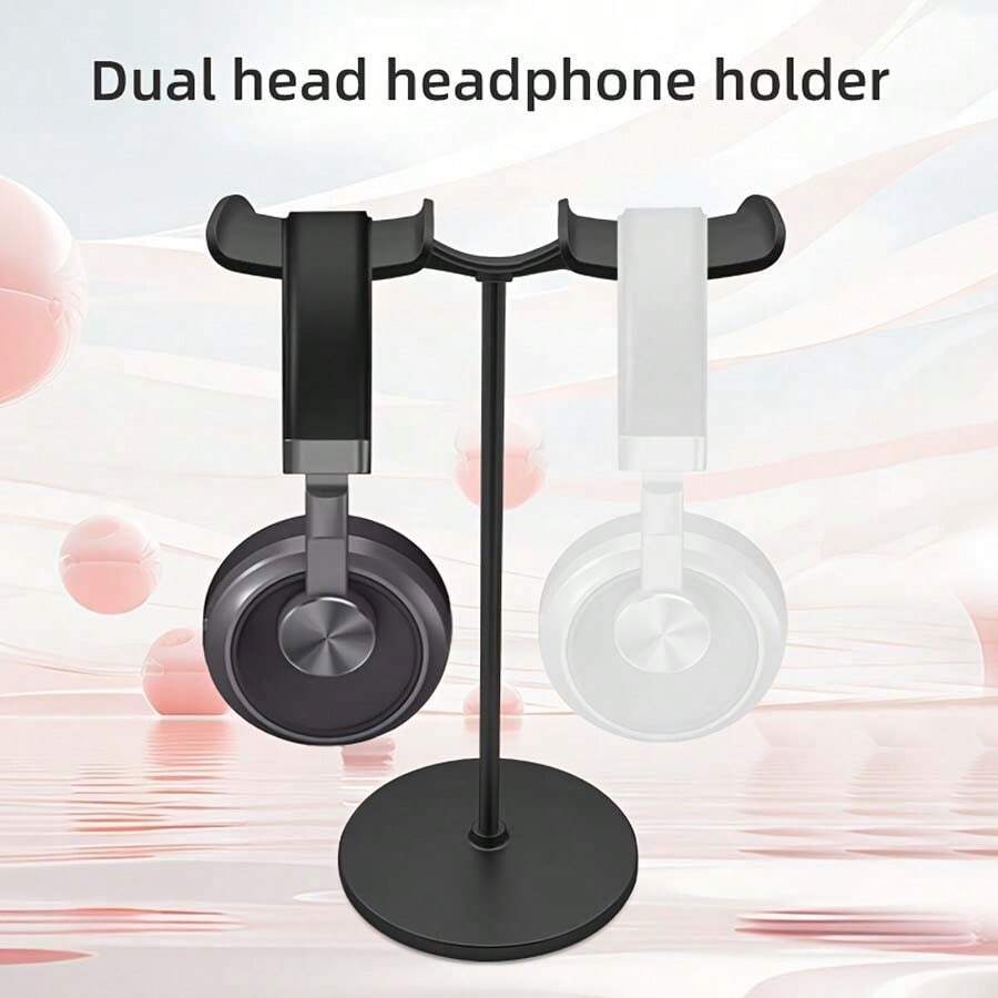 Desktop Headphone Holder Stand - Dual Hooks For Hanging, Displaying ...