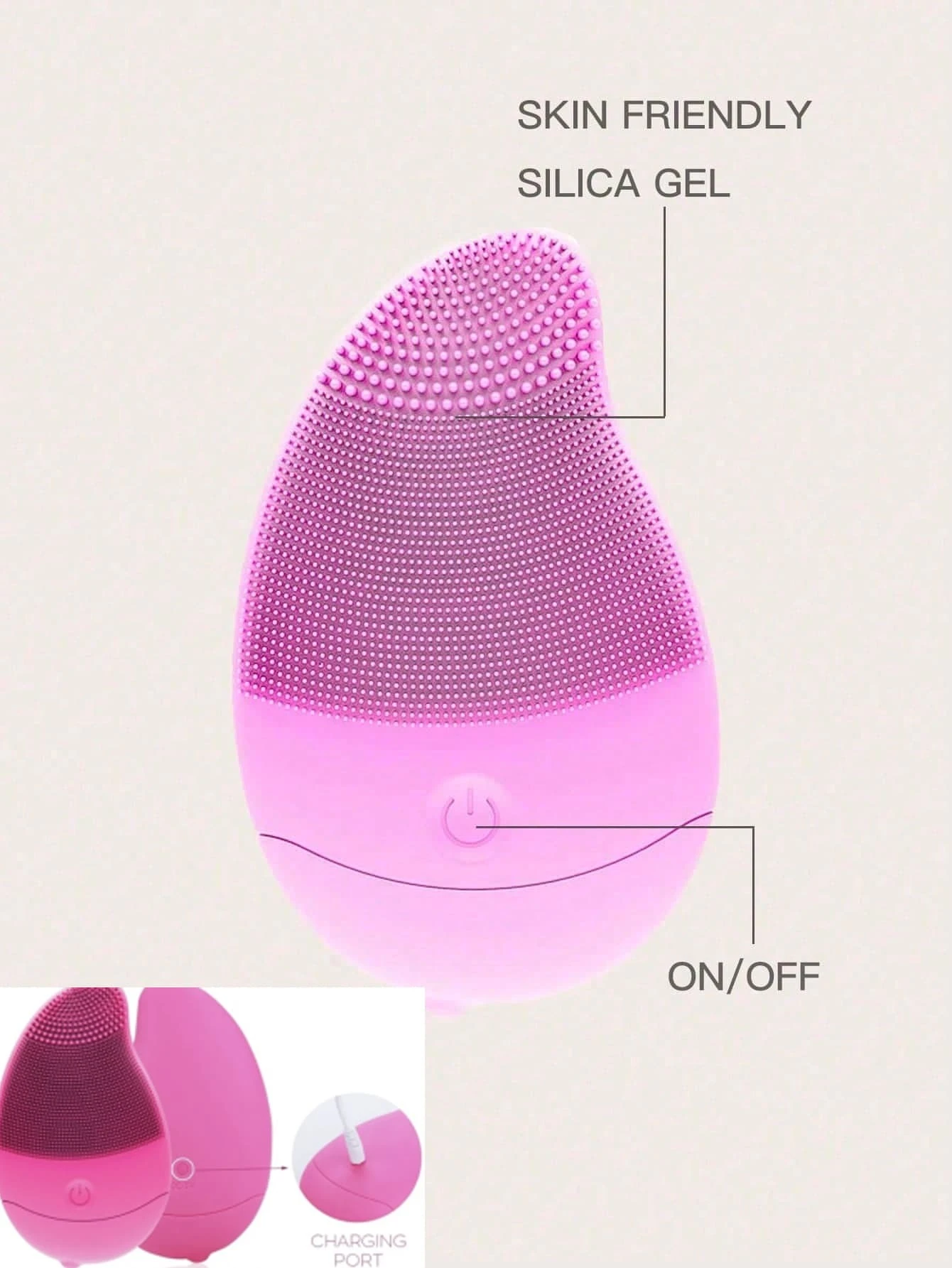 Electric Silicone Facial Cleanser For Cleansing The Skin | SHEIN USA